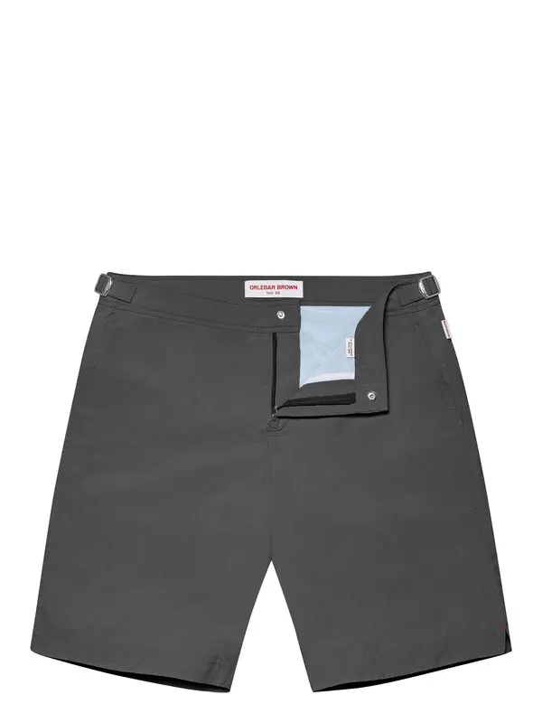 Orlebar Brown Longer-length Swim Shorts In Storm - Grey