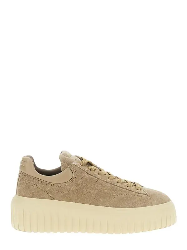 Hogan Sneakers H-stripes Allacciato H - Beige