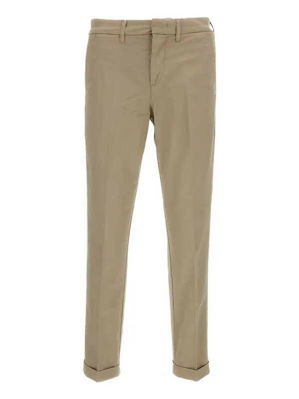 FAY Pantaloni Slim Fit In Cotone Stretch - Beige
