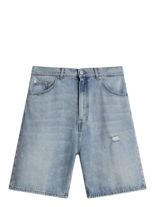 PICANTE Distressed Denim Short - Thrashed Blue