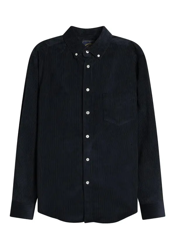Portuguese Flannel Lobo Button Down Corduroy Shirt - Navy