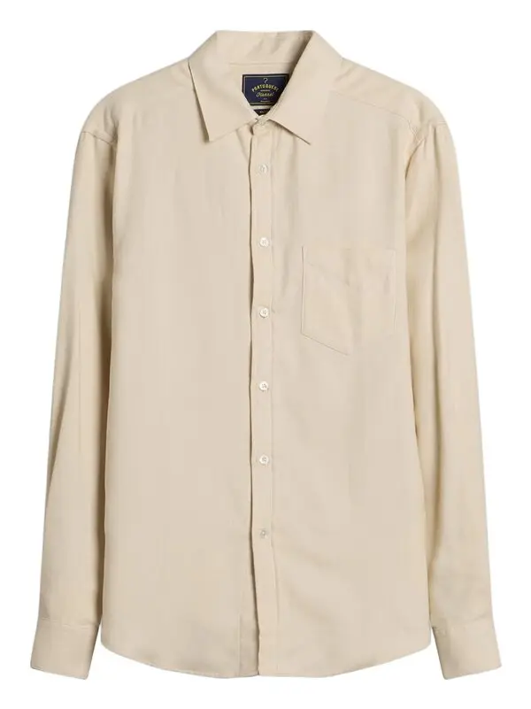 Portuguese Flannel Teca Flannel Shirt - Ecru