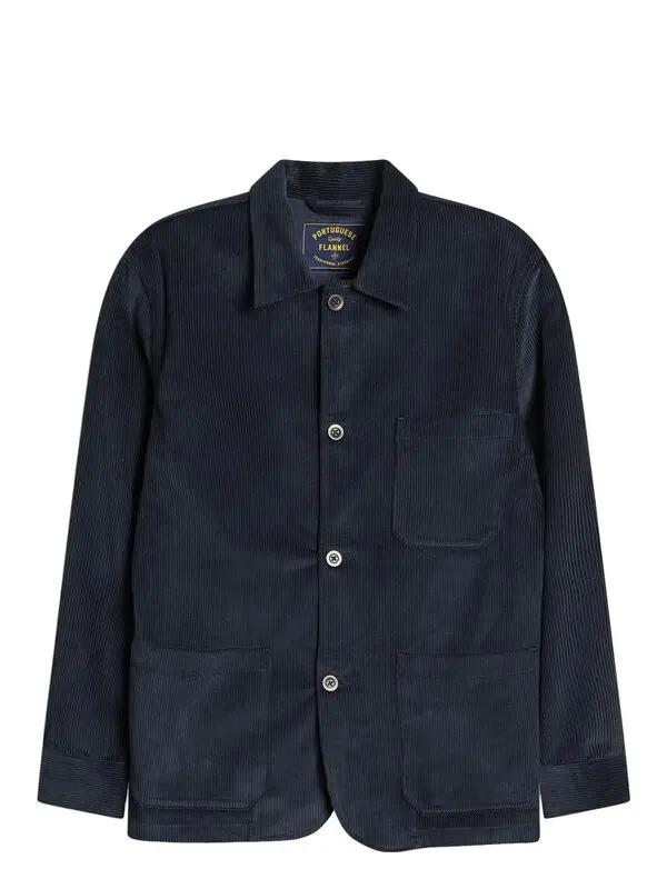 Portuguese Flannel Labura Corduroy Chore Jacket - Navy