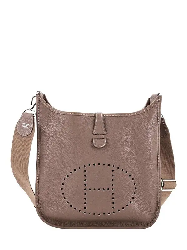 Hermès Gm Evelyne Bag Gen Iii Clemence - Gray