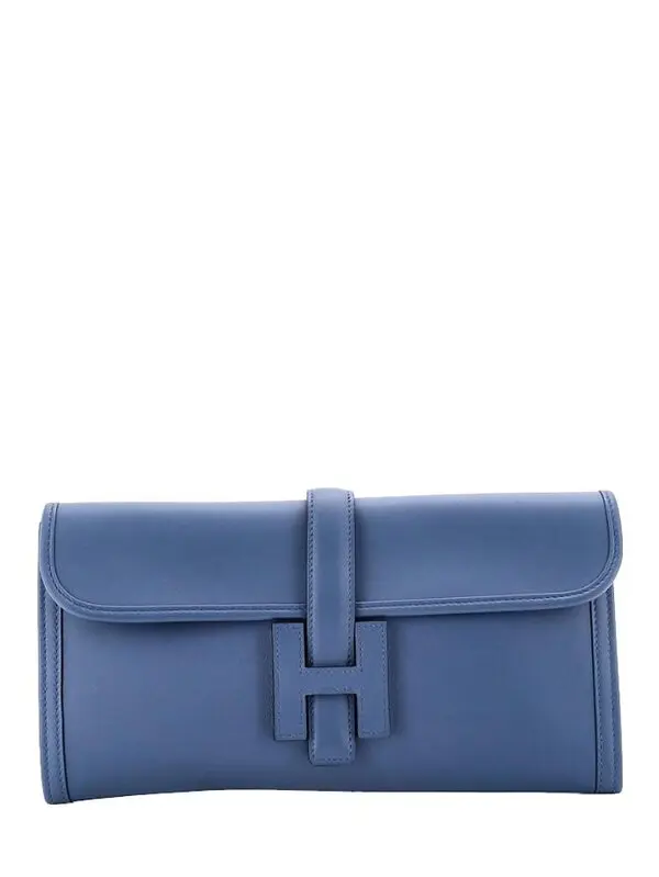 Hermès 29 Jige Elan Clutch Swift - Blue