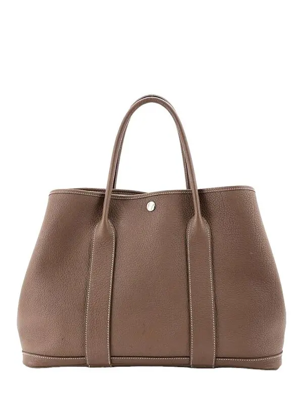 Hermès 36 Garden Party Tote Leather - Gray