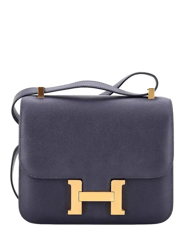 Hermès 24 Constance Bag Evercolor - Blue