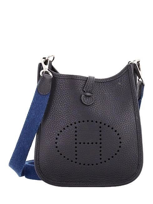 Hermès Tpm Evelyne Bag Gen Iii Clemence - Blue