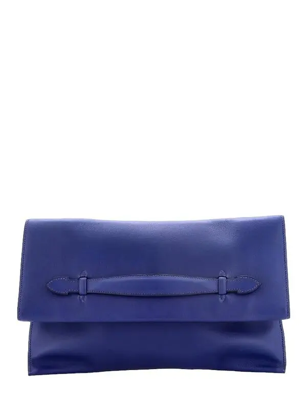 Hermès Pliplat Clutch Swift - Blue