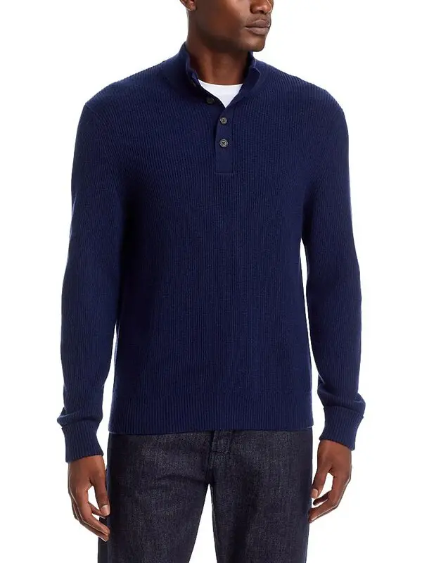 Bloomingdale'S Heavyweight Wool Blend Sweater Exclusive - Navy