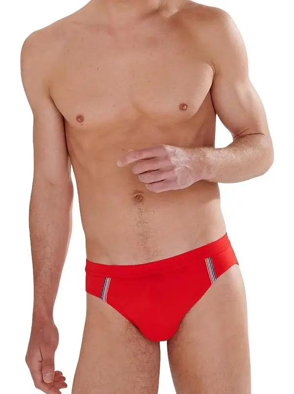 HOM Nautical Cup Swim Mini Briefs - Red