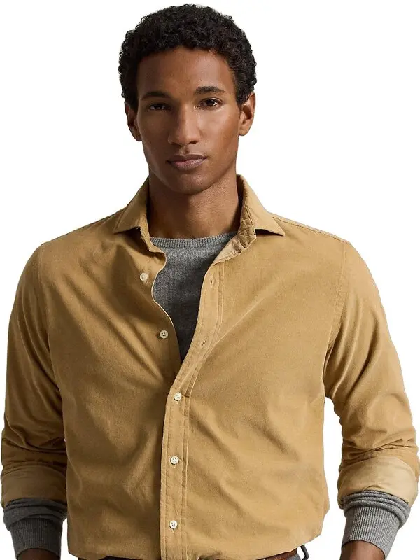 Ralph Lauren Classic Fit Corduroy Shirt - Classic Camel