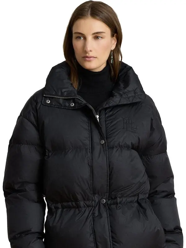 Ralph Lauren Quilted Funnelneck Down Coat - Black