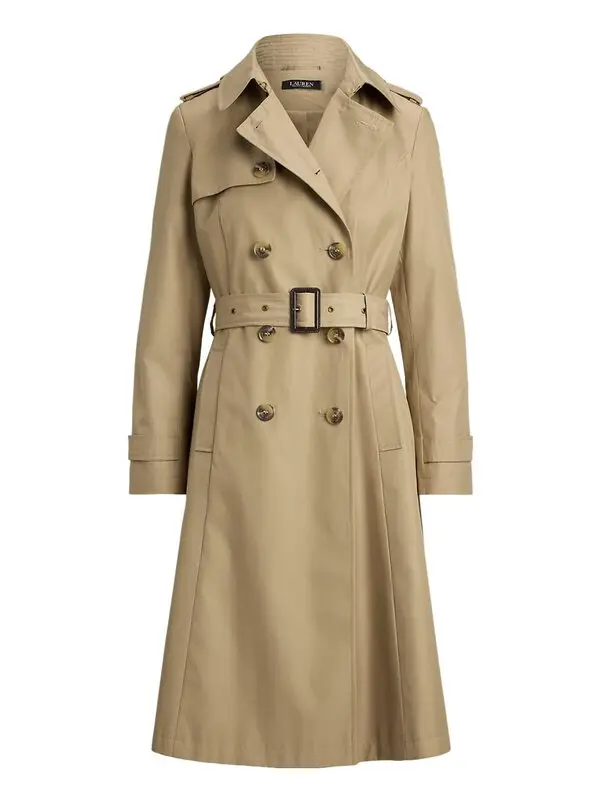 Ralph Lauren Double-breasted Cotton-blend Trench Coat - Sand