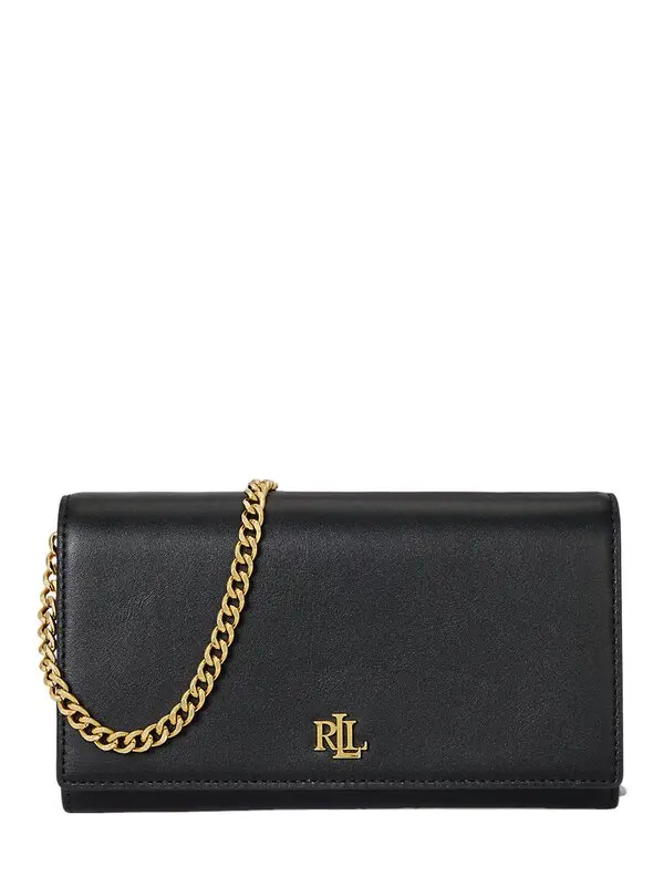 Ralph Lauren Leather Medium Adair Ii Crossbody - Black
