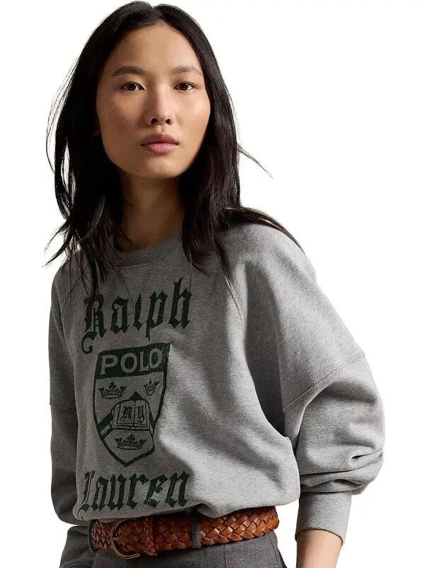 Ralph Lauren Prl Crest Fleece Crewneck - League Heather