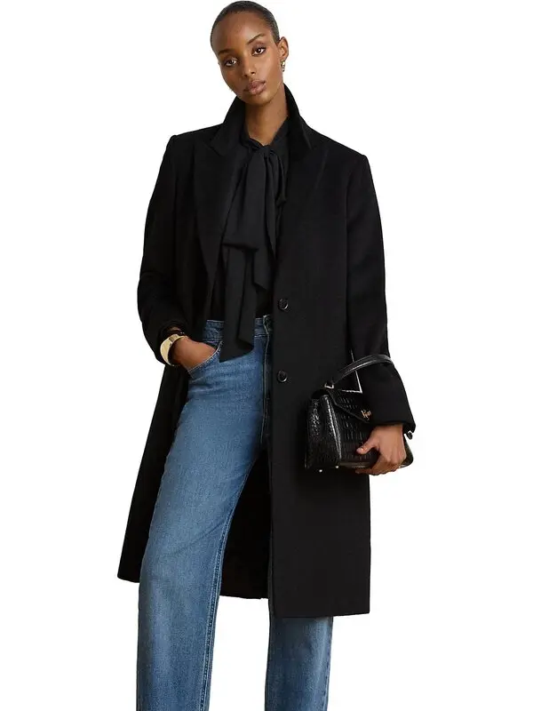 Ralph Lauren Wool-blend Coat - Black