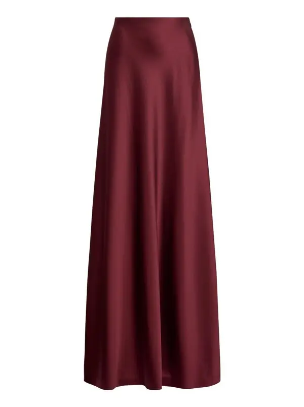 Ralph Lauren Masina Satin Skirt - Carmine