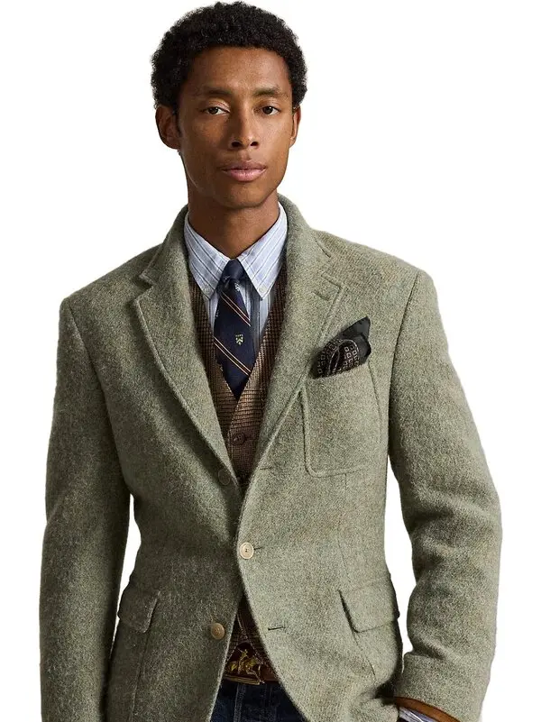 Ralph Lauren Polo Tailored Fit Tweed Sport Coat - Lovat