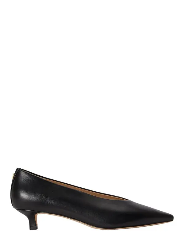Ralph Lauren Francesca Nappa Leather Pump - Black