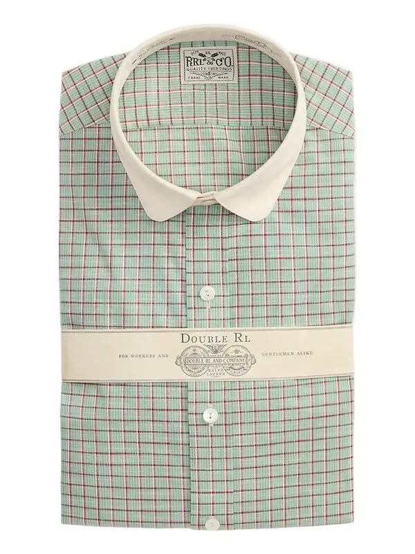 Ralph Lauren Slim Fit Checked Dobby Shirt - Turquoise