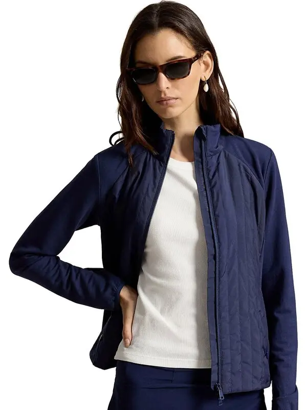 Ralph Lauren Hybrid Full-zip Mockneck - Refined Navy