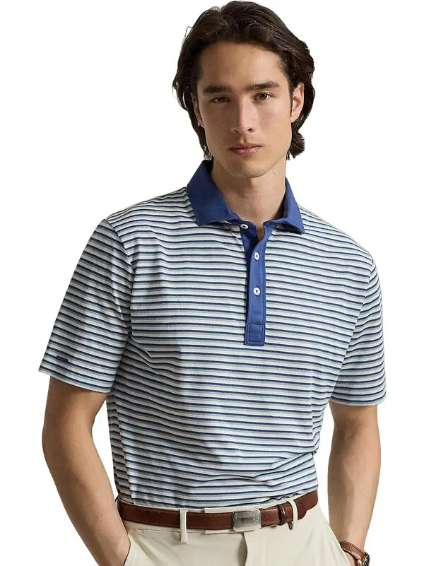 Ralph Lauren Classic Fit Performance Polo Shirt - Lima Bean Multi