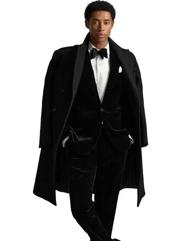 Ralph Lauren Velvet Suit Trouser - Black