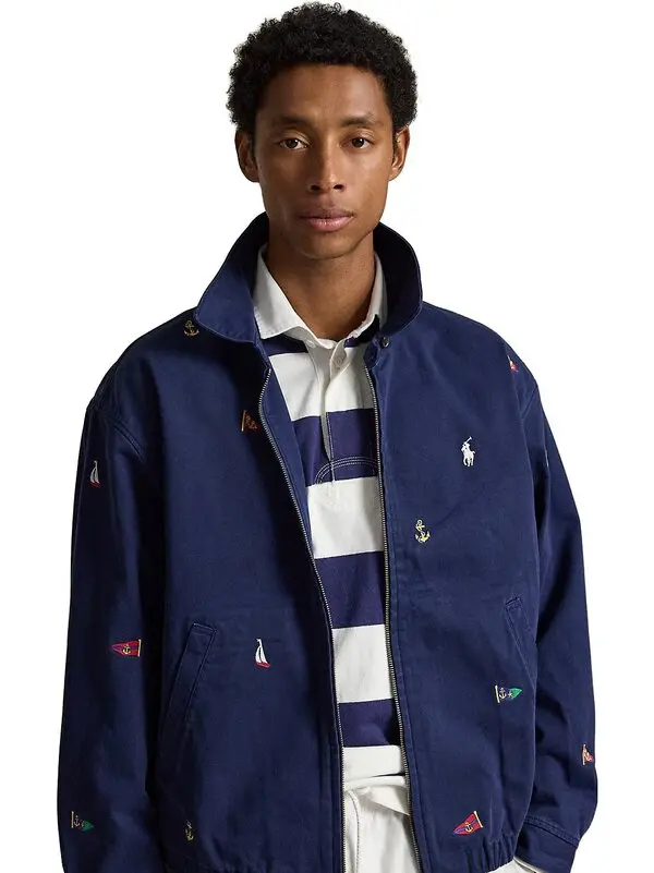 Ralph Lauren The Nautical-embroidered Big Jacket - Navy
