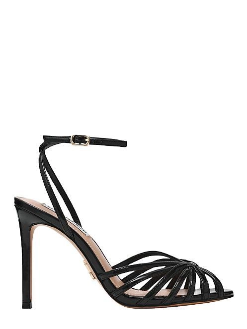 Steve Madden Mizuna Faux-leather Heeled Sandals - Black