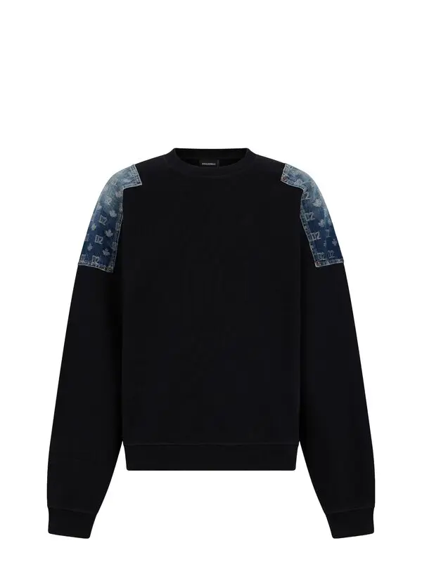 Dsquared2 Monogram Cool Fit Crewneck - Black