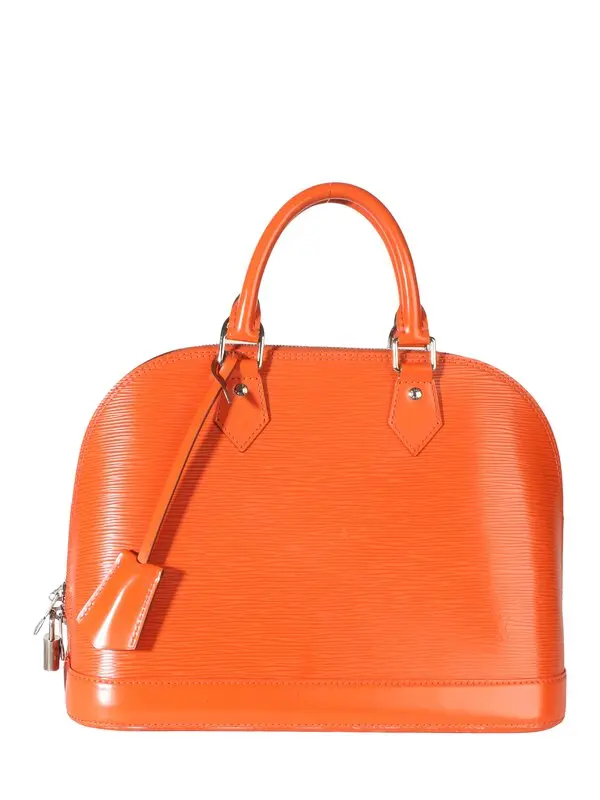 LOUIS VUITTON Epi Alma Pm Top Handle Bag - Orange