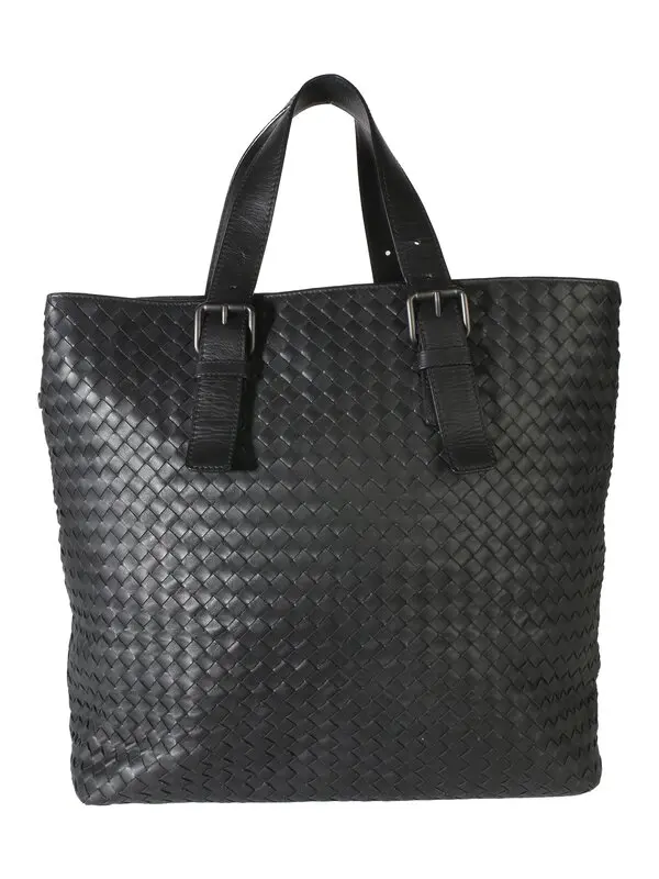 Bottega Veneta Nappa Intrecciato Tote - Black