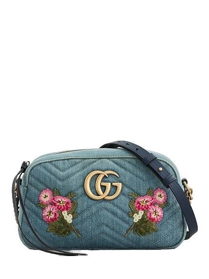 Shopbop Gucci Small Denim Camera Bag - Blue