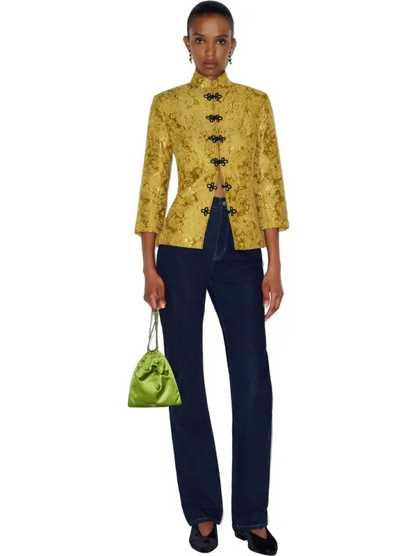 REFORMATION Eleanor Jacket - Gold