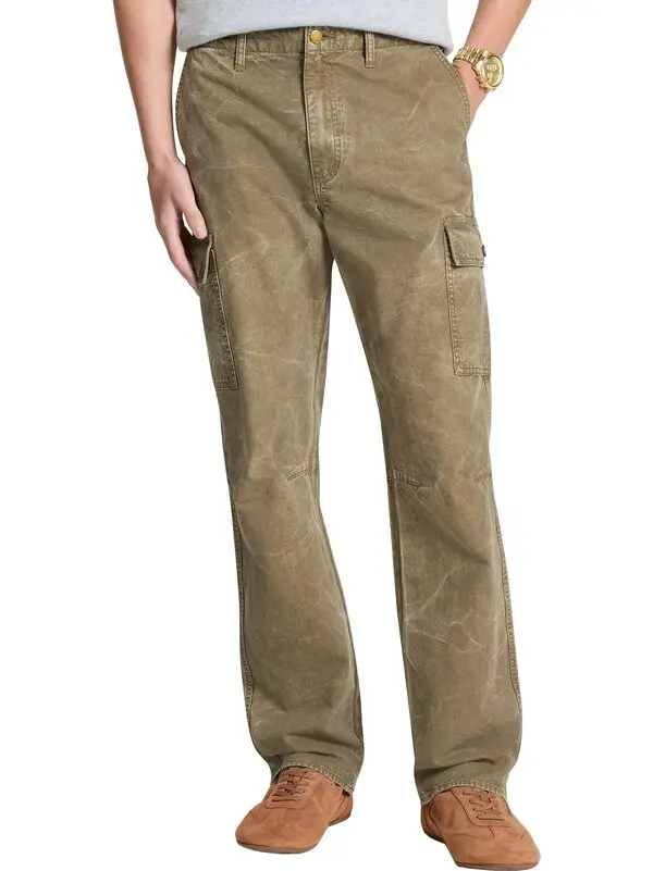 Michael Kors Gart-dyed Denim Cargo Pants In Size By - Green