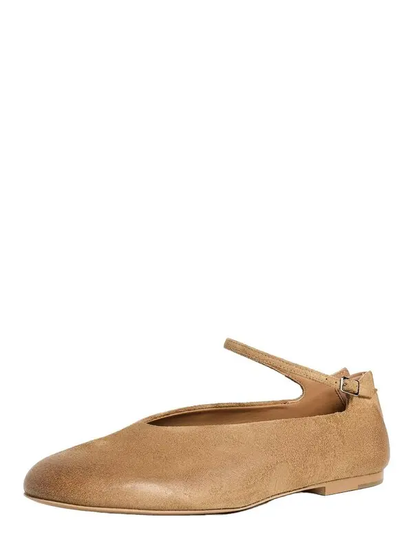 JIL SANDER Elyss Ballerina Flats - Walnut