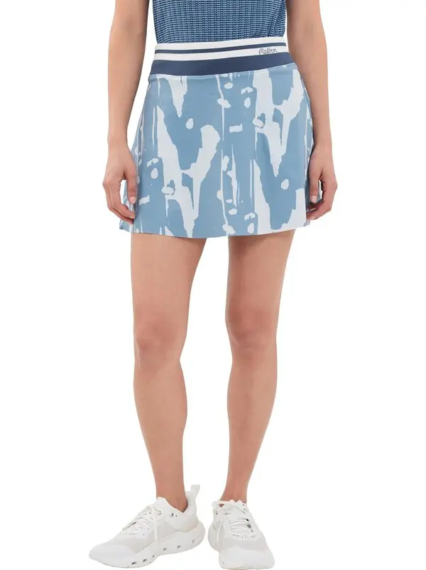MALBON Lily Ink Wash Skirt - Blue Shadow