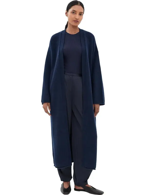 Sablyn Toma Slouchy Duster Cashmere Cardigan - Midnight Navy