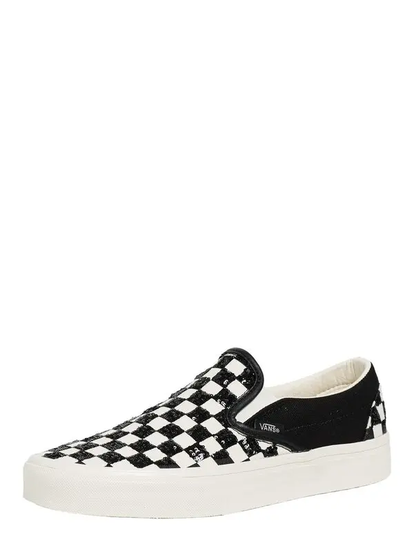 VANS Classic Slip On Sneakers M 8.5/ W - Beaded Checkerboard