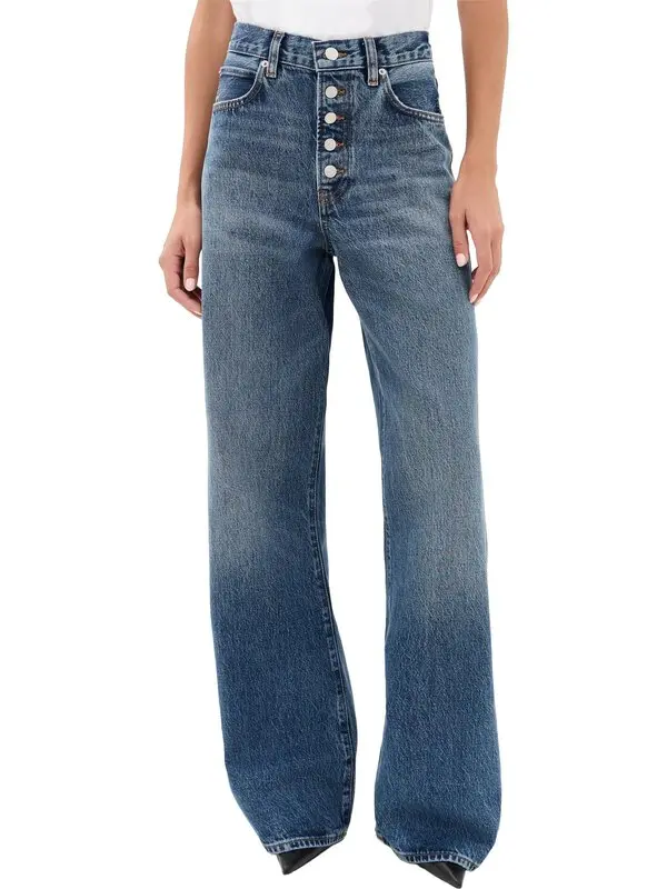 FRAME The Loose Exposed Buttons Jeans - Soundwave