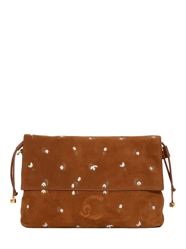 COCCINELLE Suede Handbag - Camel
