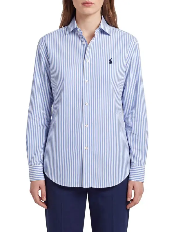 Polo Ralph Lauren Striped Cotton Shirt - Blue