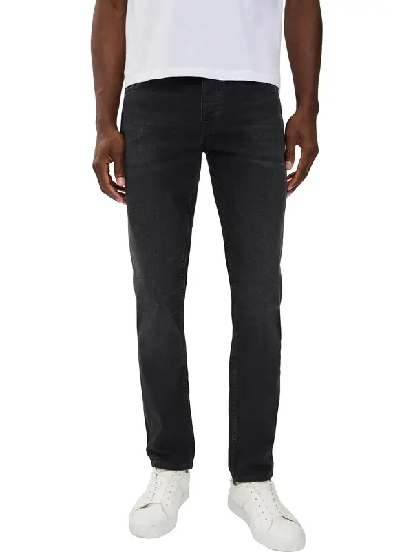 Nudie Jeans Solid Ollie Slim Jeans - Black Force