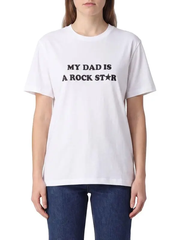 Stella McCartney Cotton T-shirt With Slogan Print - White