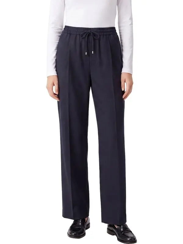 BRIGLIA 1949 Tailored Trousers With Drawstring Waist - Blue