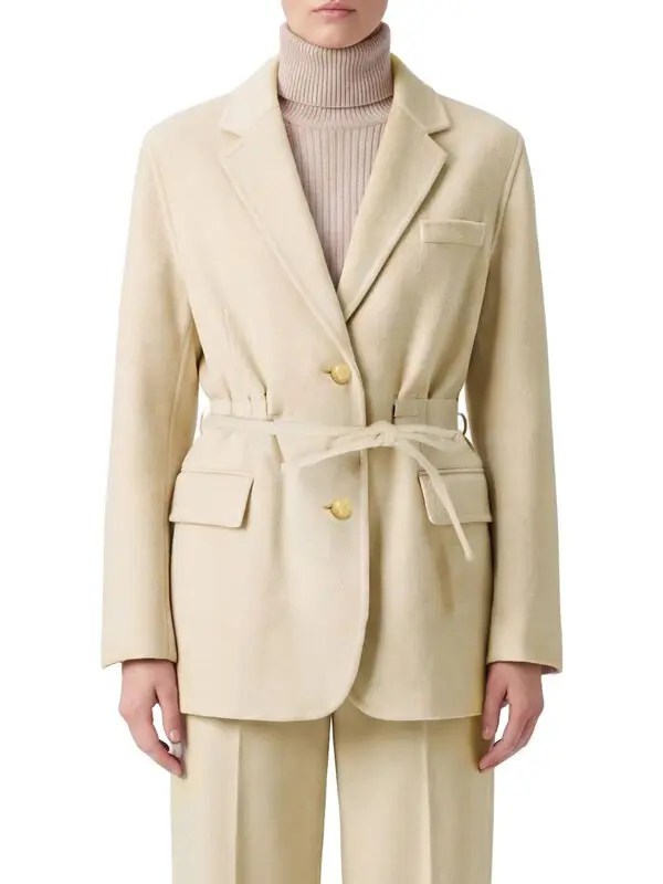 SEMICOUTURE Belted Coat - Beige