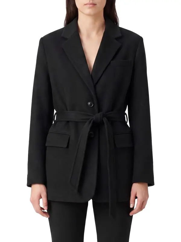 SEMICOUTURE Belted Coat - Black