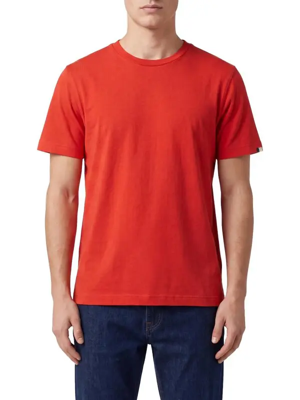 Extreme Cashmere Crewneck T-shirt In Cotton And Cashmere Blend - Red