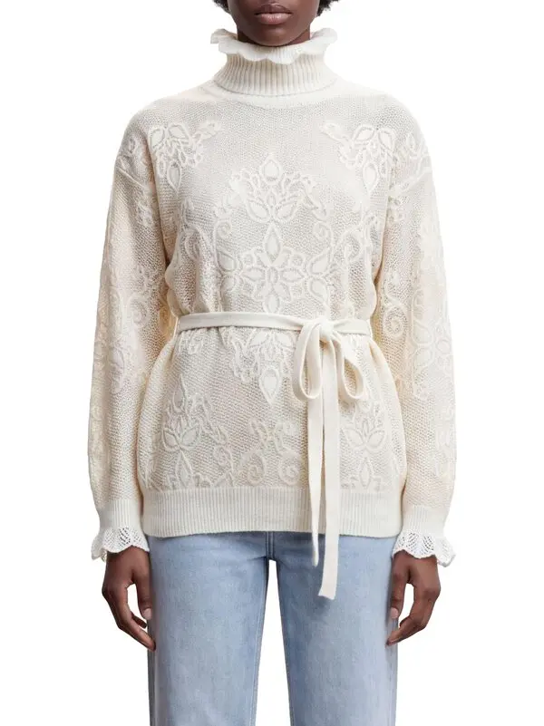 TWINSET Turtleneck Jumper - White
